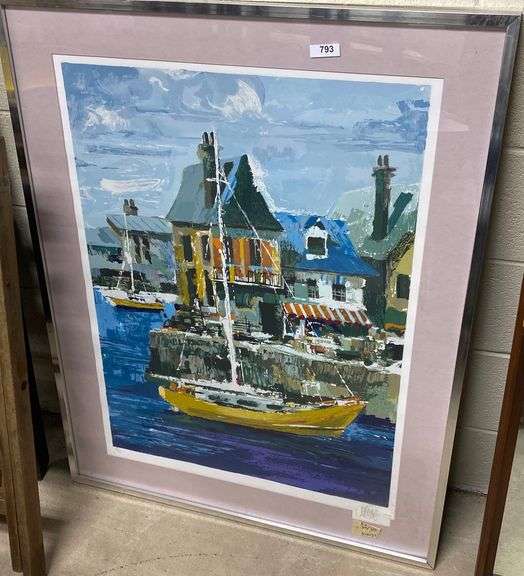 Artist-signed print - Dixon's Auction at Crumpton