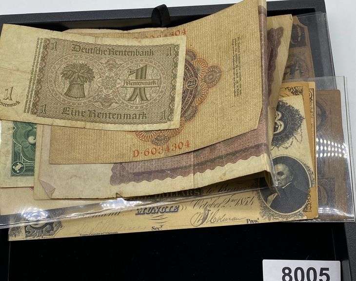 Foreign and copy paper currency lot - Dixon's Auction at Crumpton