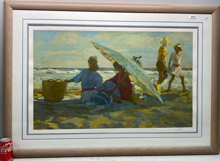 Artist-signed print - Dixon's Auction at Crumpton