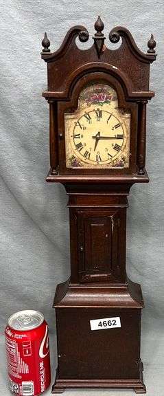 Small vintage tall case clock - Dixon's Auction at Crumpton