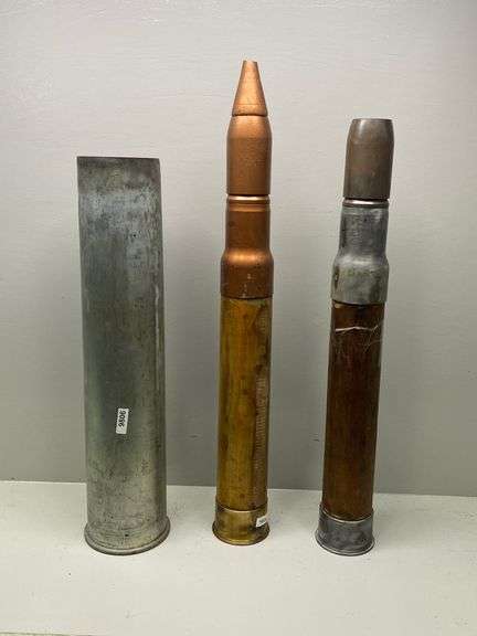 Large Spent Artillery Shell And Two Dummy Shells. - Dixon's Auction at ...