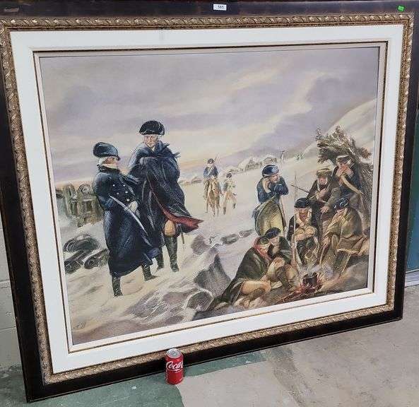 Large Washington at Valley Forge print - Dixon's Auction at Crumpton