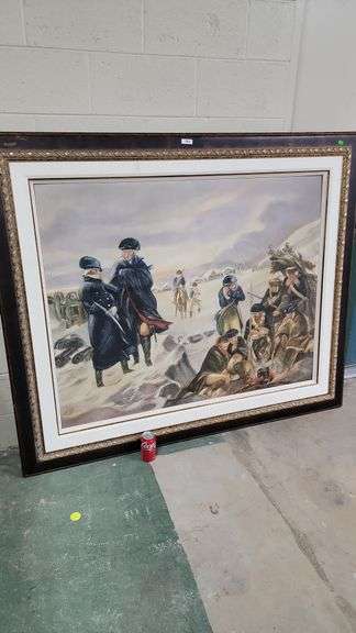 Large Washington at Valley Forge print - Dixon's Auction at Crumpton