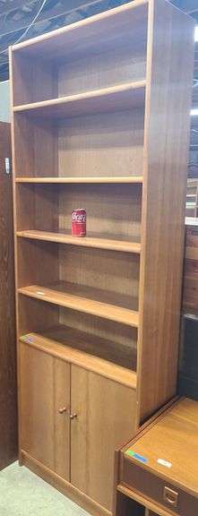 Danish MCM style bookcase - Dixon's Auction at Crumpton