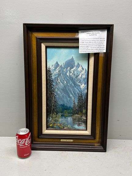 Keith Fay western landscape painting - Dixon's Auction at Crumpton