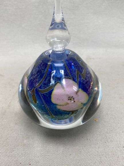Vandermark art glass paperweight perfume bottle - Dixon's Auction at ...
