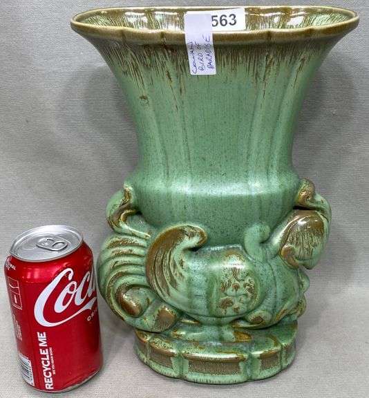 Cowan Bird of Paradise art pottery vase - Dixon's Auction at Crumpton