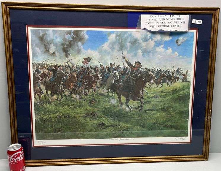 Don Troiani artist-signed print - Dixon's Auction at Crumpton