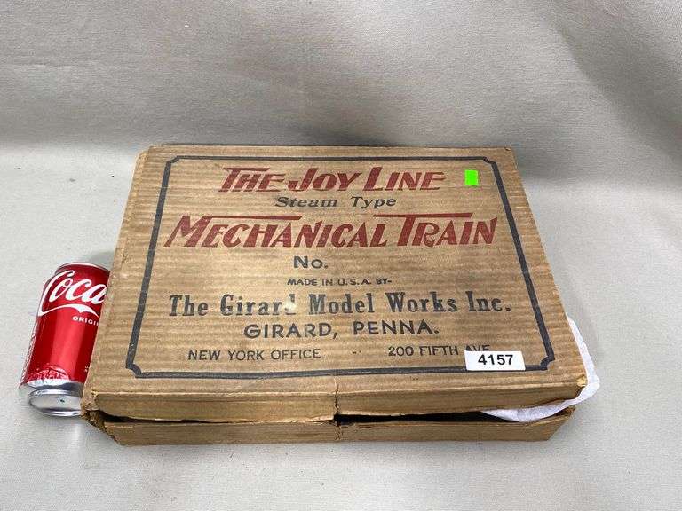 Girard Model Joy Line Mechanical Train set w/ box - Dixon's Auction at ...