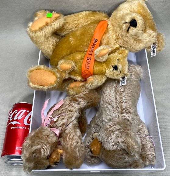 4 Steiff stuffed animals - Dixon's Auction at Crumpton