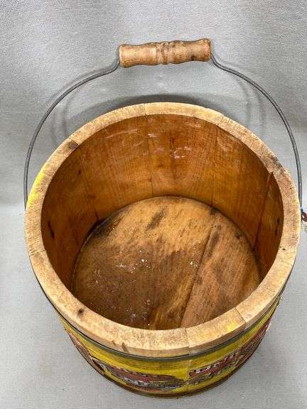 Antique painted mince meat bucket - Dixon's Auction at Crumpton