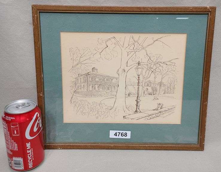 Aaron Sopher etching of Maryland State Police Headquarters - Dixon's ...