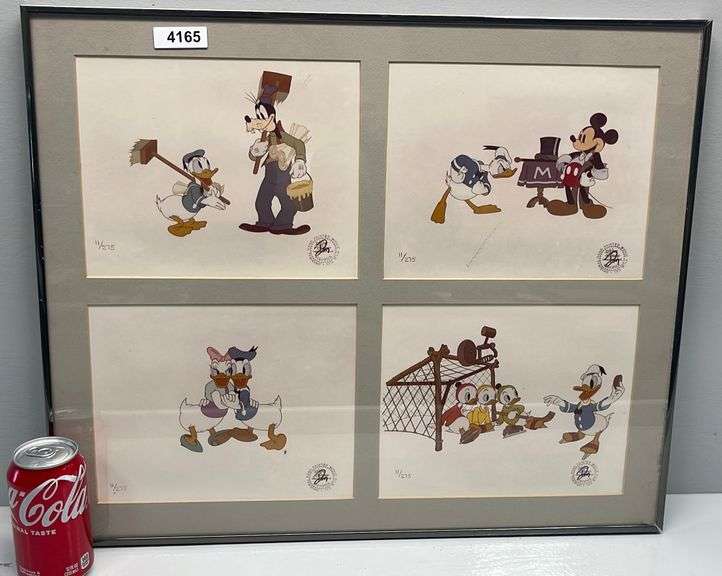 Disney limited edition set of four animation cels - Dixon's Auction at ...