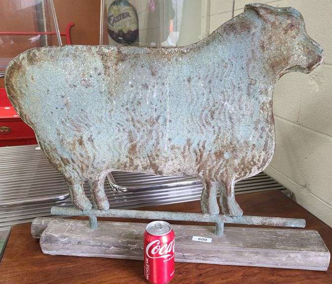 Metal sheep sculpture - Dixon's Auction at Crumpton