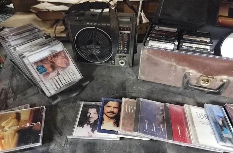 Lot of Music CD's, 8-Track Cassettes Etc - Dixon's Auction at Crumpton