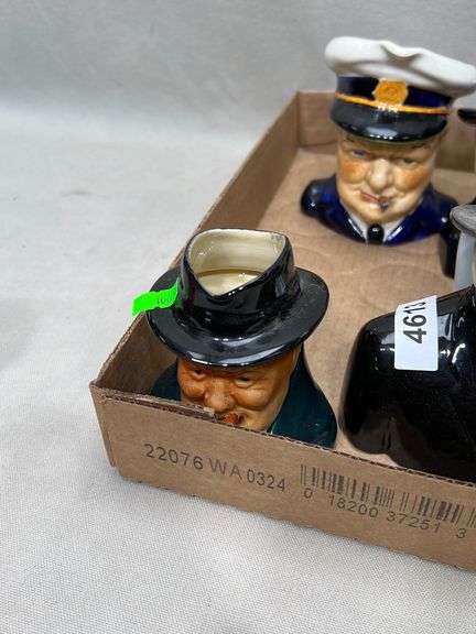 4 Vintage English toby mugs and pitchers - Dixon's Auction at Crumpton