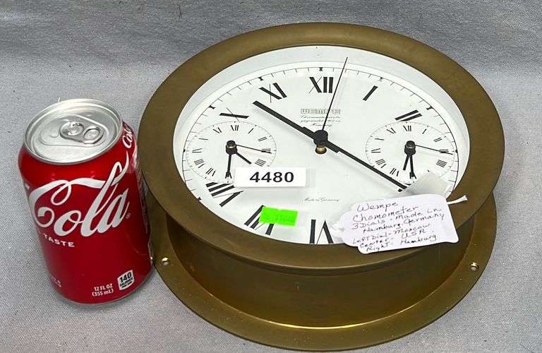 Wempe Chronometer clock - Dixon's Auction at Crumpton