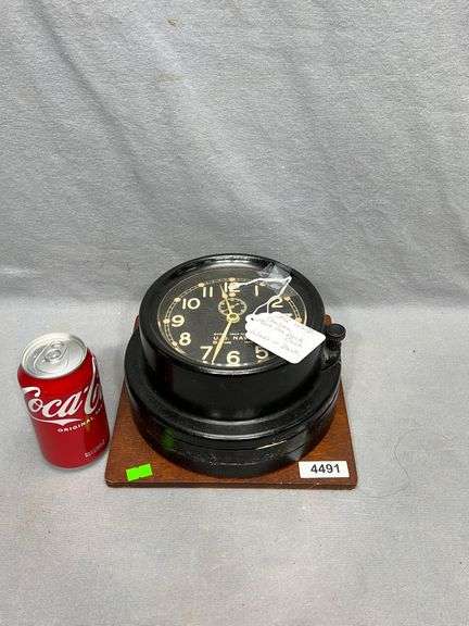 WW2 Chelsea US Navy Mark One deck clock - Dixon's Auction at Crumpton