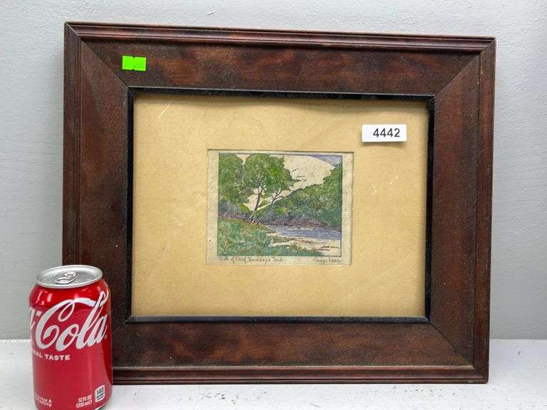 George Lear Site of Chief Tammany's Tomb woodblock print - Dixon's ...