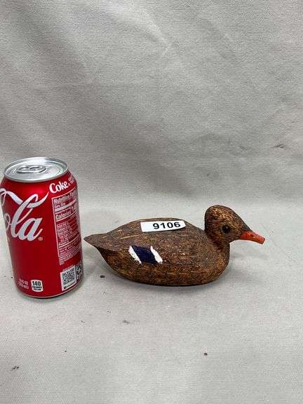 George Torbert miniature duck carving - Dixon's Auction at Crumpton