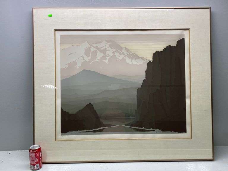 Jerry Schurr pencil-signed print, wavy - Dixon's Auction at Crumpton