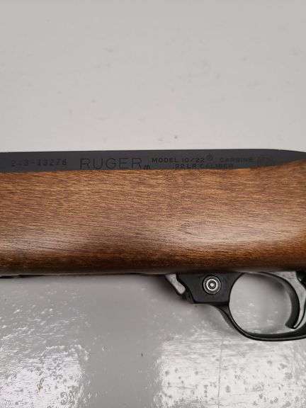 REGULATED STURM RUGER MODEL 10-22 OFFERED IN 22 LONG RIFLE (NO MAG ...