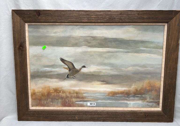 Ralph Scharff watercolor painting of tolling pintail - Dixon's Auction ...