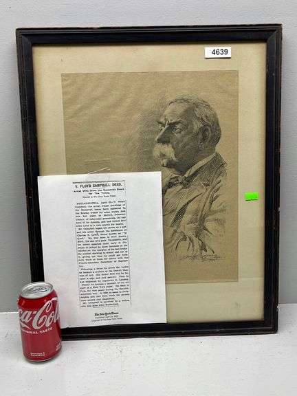 V. Floyd Campbell portrait picture - Dixon's Auction at Crumpton