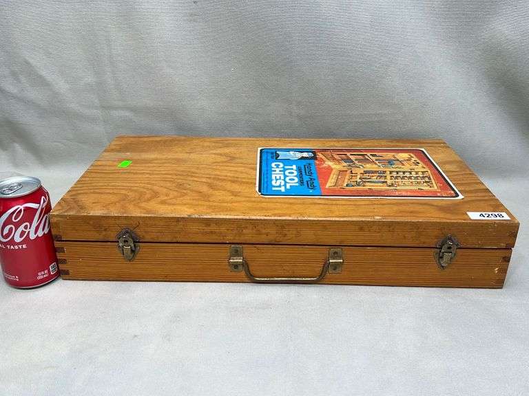 Vintage Handy Andy carpenter tool chest set - Dixon's Auction at Crumpton