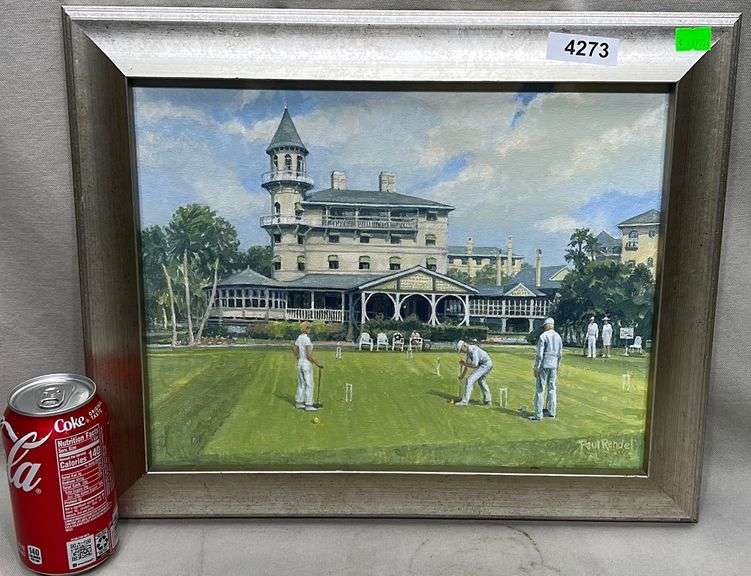 Paul Rendel "Croquet at the Club" oil painting on canvas - Dixon's ...