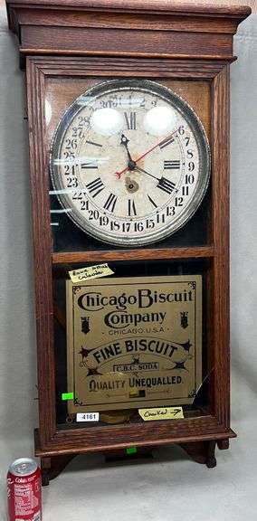 Antique Sessions wall clock, as-is - Dixon's Auction at Crumpton