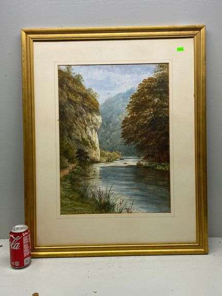 John Thorley british watercolor painting, identified verso - Dixon's ...