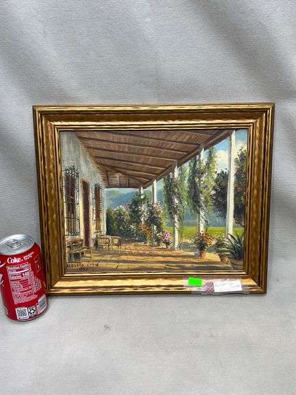 Alberto Lobes oil painting on canvas - Dixon's Auction at Crumpton