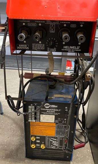 Miller Thunderbolt AC/DC arc welding power source and Airco Heliweld ...