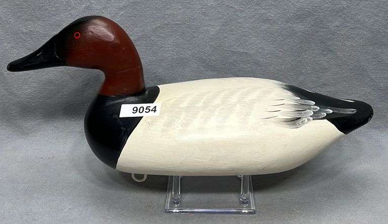 Edward T. Pearson Havre de Grace MD canvasback duck decoy in Charlie ...