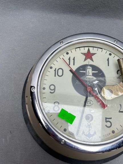 Russian submarine ship's clock - Dixon's Auction at Crumpton