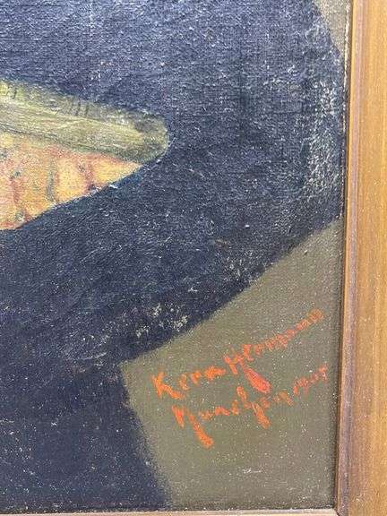 Hermann Kern oil on canvas painting, imperfections - Dixon's Auction at ...