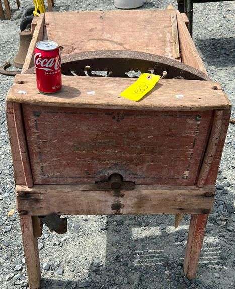Primitive Antique Wooden Farm Machine - Dixon's Auction at Crumpton