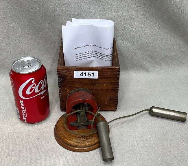 Antique Tesla No. 30 electroshock therapy device - Dixon's Auction at ...