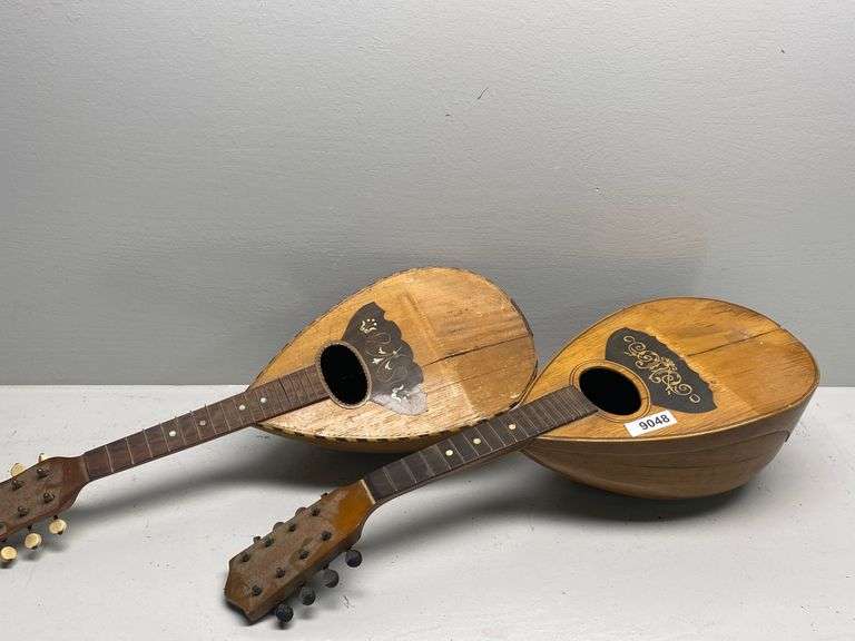 2 antique bowl back mandolins - Dixon's Auction at Crumpton