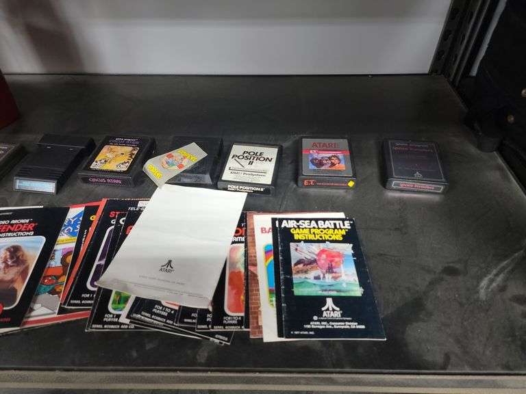Lot of Vintage Atari Games & Booklets - Dixon's Auction at Crumpton