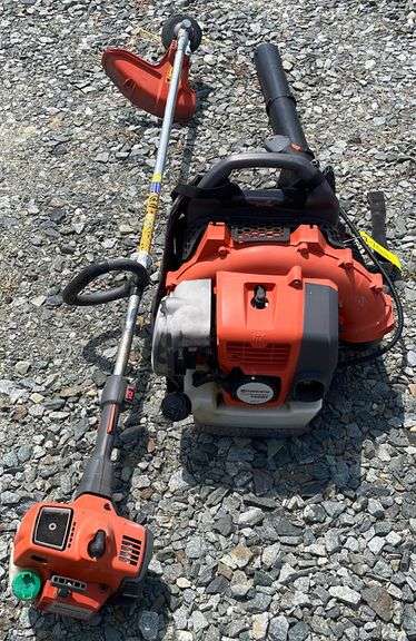 husqvarna backpack blower and weed wacker as is - Dixon's Auction at ...
