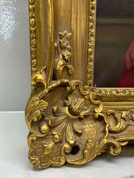 H. Rossman 1947 oil on canvas society portrait, minor abrasions - Dixon ...