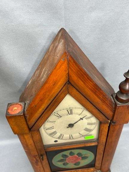 Antique steeple clock-As-Is - Dixon's Auction at Crumpton