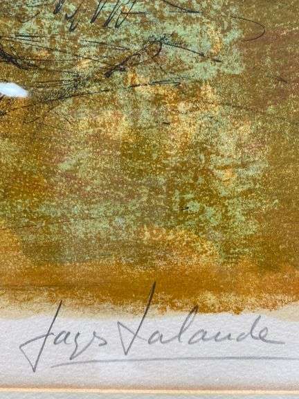 Jacques Lalande artist-signed print - Dixon's Auction at Crumpton
