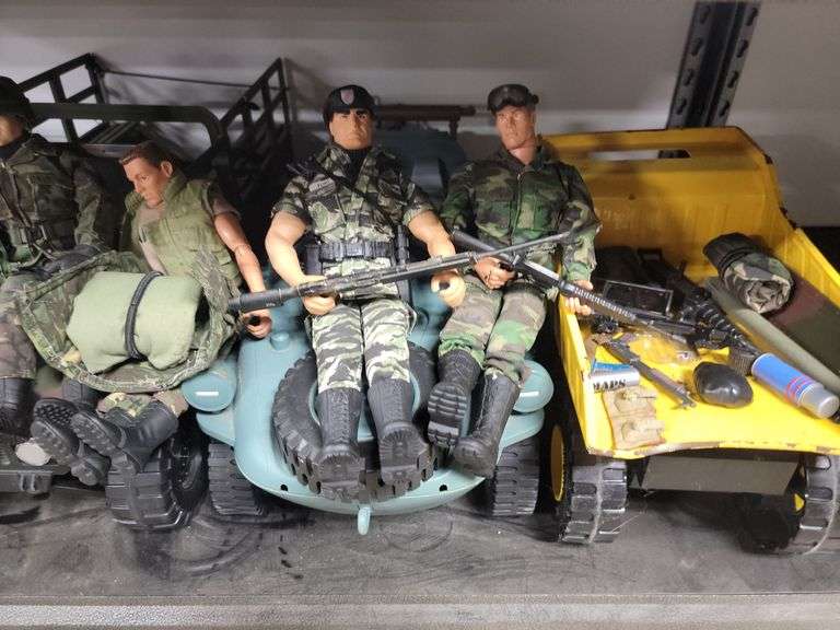 Lot Vintage Army Action Figures & Vehicles + Dump Truck - Dixon's ...