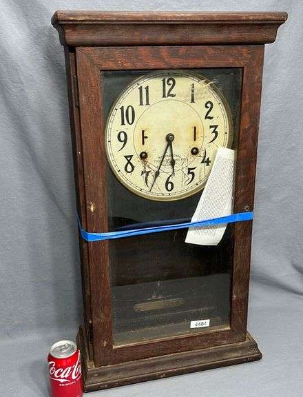 Antique International Recording Co. time clock - Dixon's Auction at ...