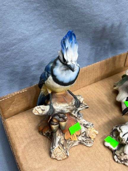 3 Italian capodimonte porcelain bird figurines - Dixon's Auction at ...