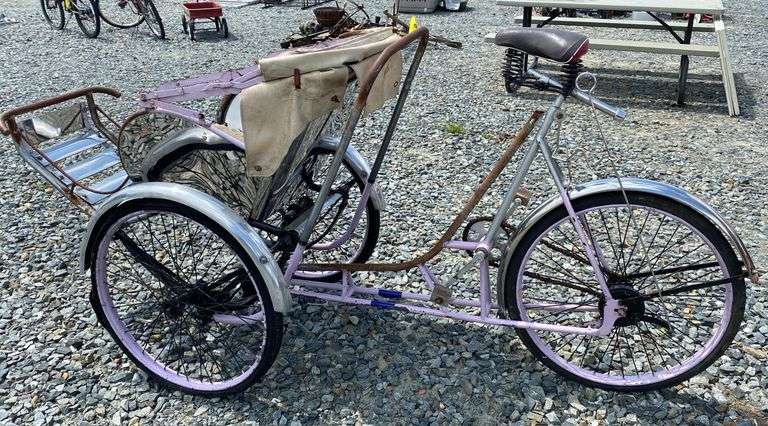 three wheel rickshaw type bike - Dixon's Auction at Crumpton