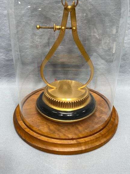 Caliper sculpture under glass dome - Dixon's Auction at Crumpton